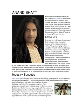 Anand Bhatt Wiki | PDF
