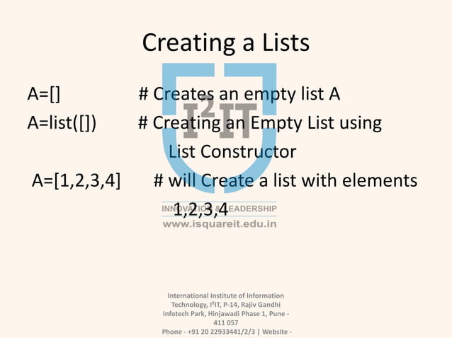 Python Data Structures Lists | PPTX