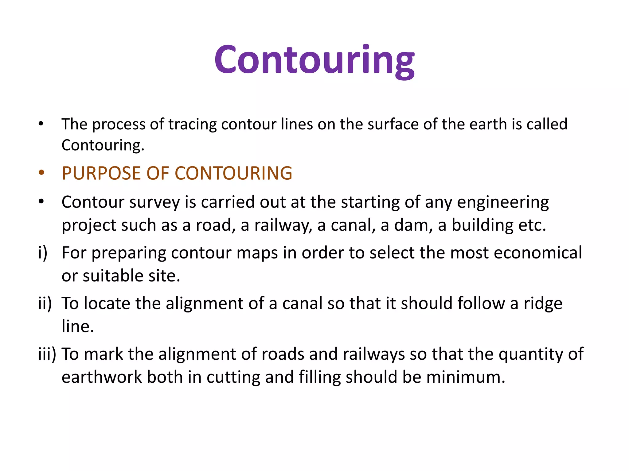surveying contouring | PPTX