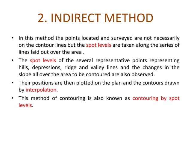 surveying contouring | PPTX | Geography | Science