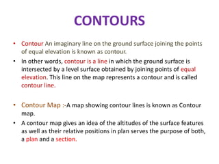 surveying contouring | PPTX