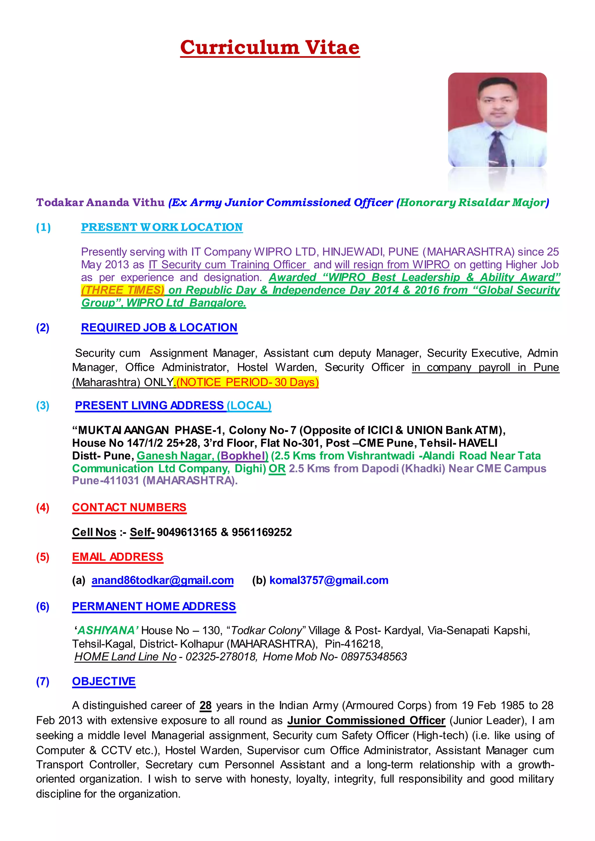 Anand cv | DOCX | Business | Business and Finance