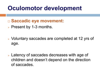 Anand development of vision in children | PPTX
