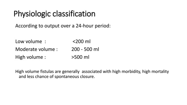 ENTEROCUTANEOUS FISTULA | PPTX