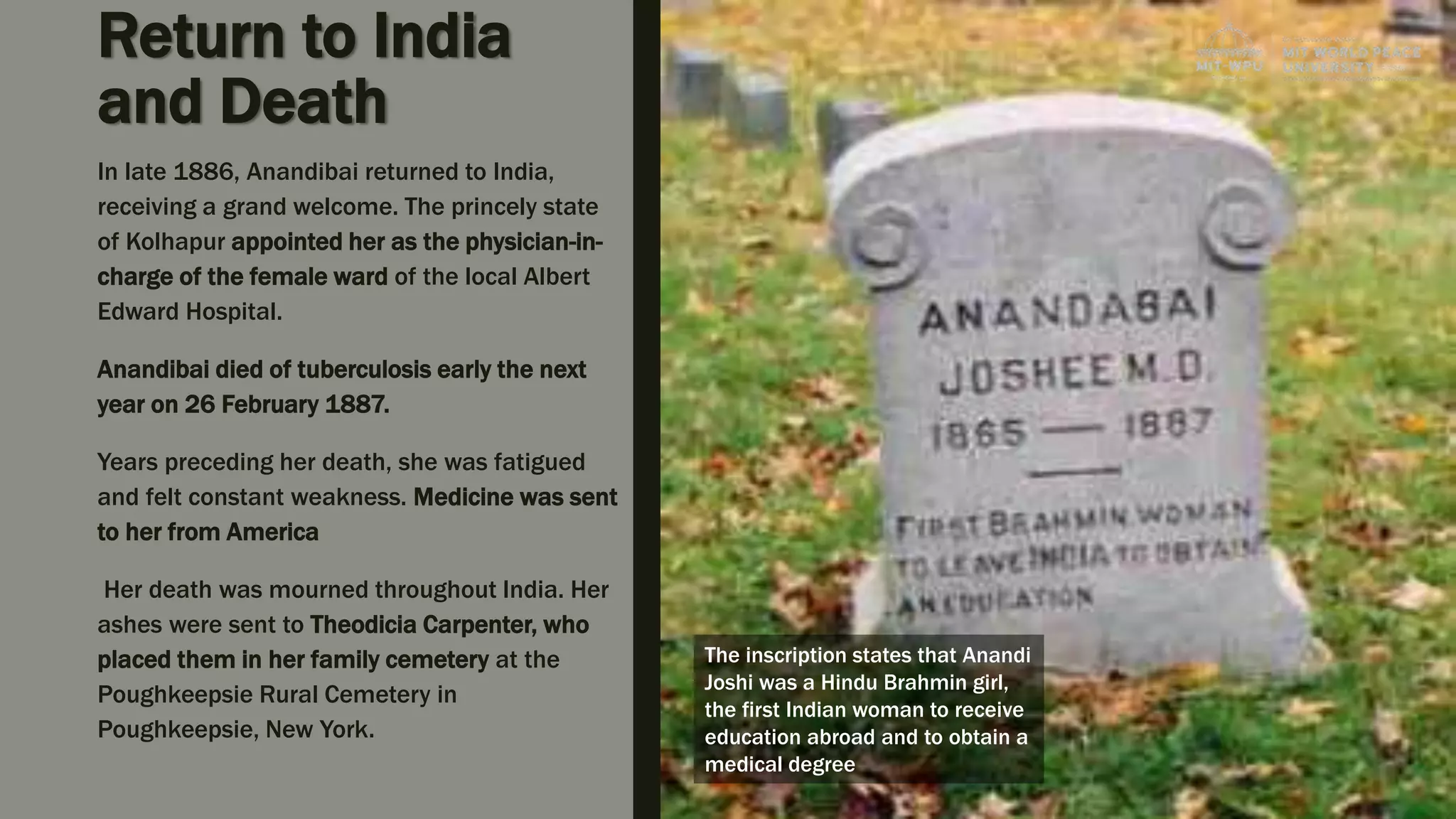 Dr. Anandibai Joshi | PPTX