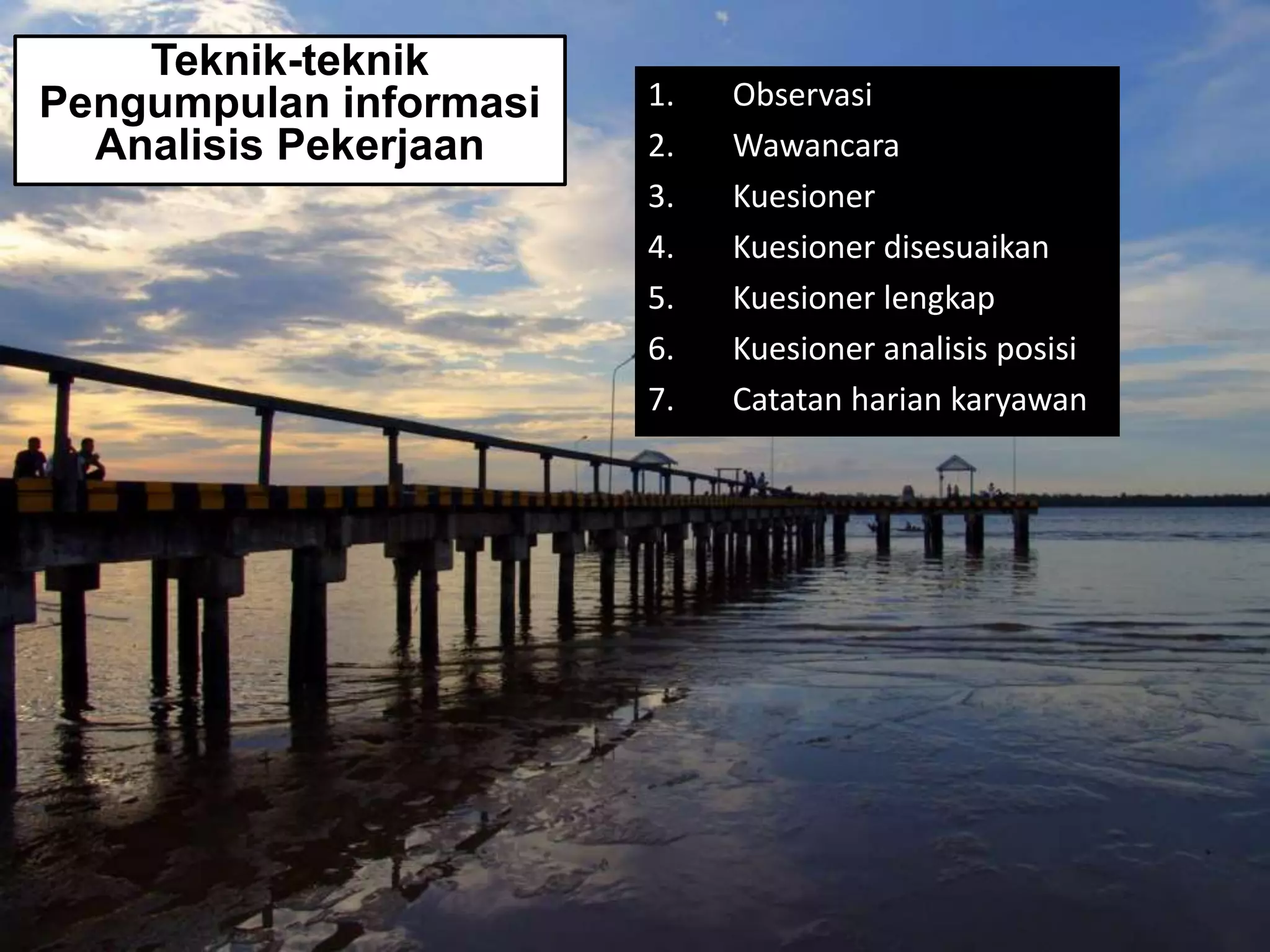 ANALISIS PEKERJAAN | PPTX