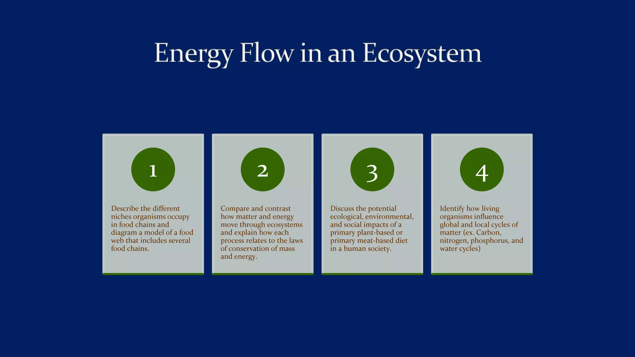 Energy Flow and Nutrient Cycle - Environment Science Community and ...