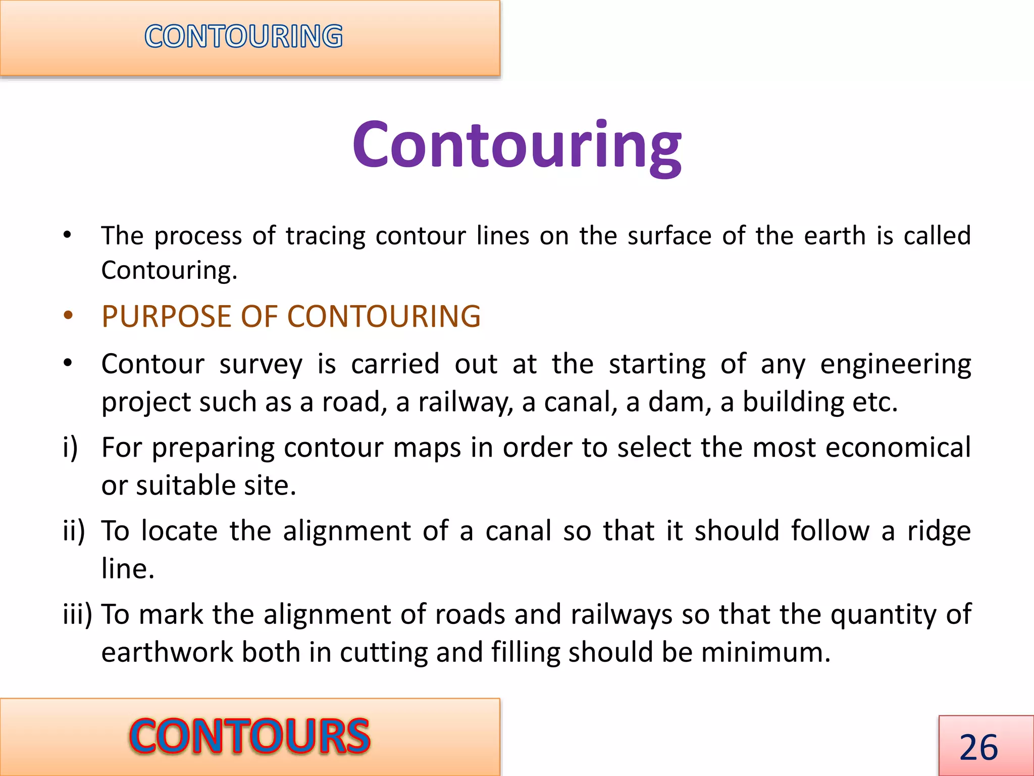 levelling and contouring | PPTX