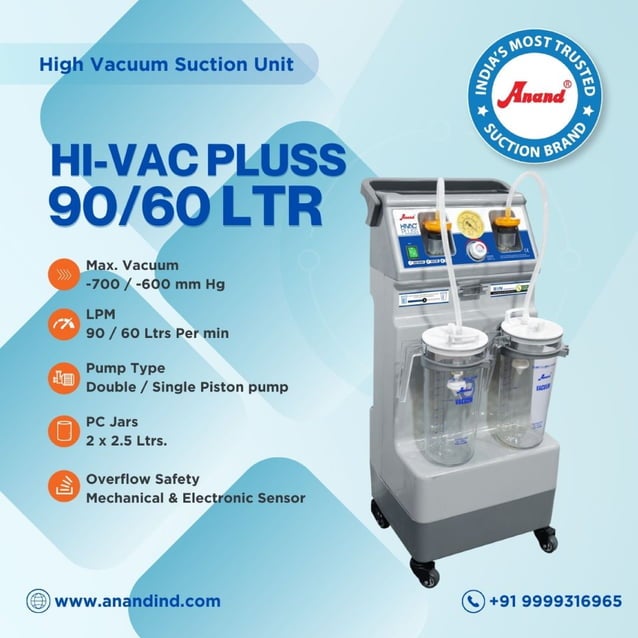 HI-VAC PLUS 90/60 LTR Your trusted High Vacuum Suction Unit | PDF