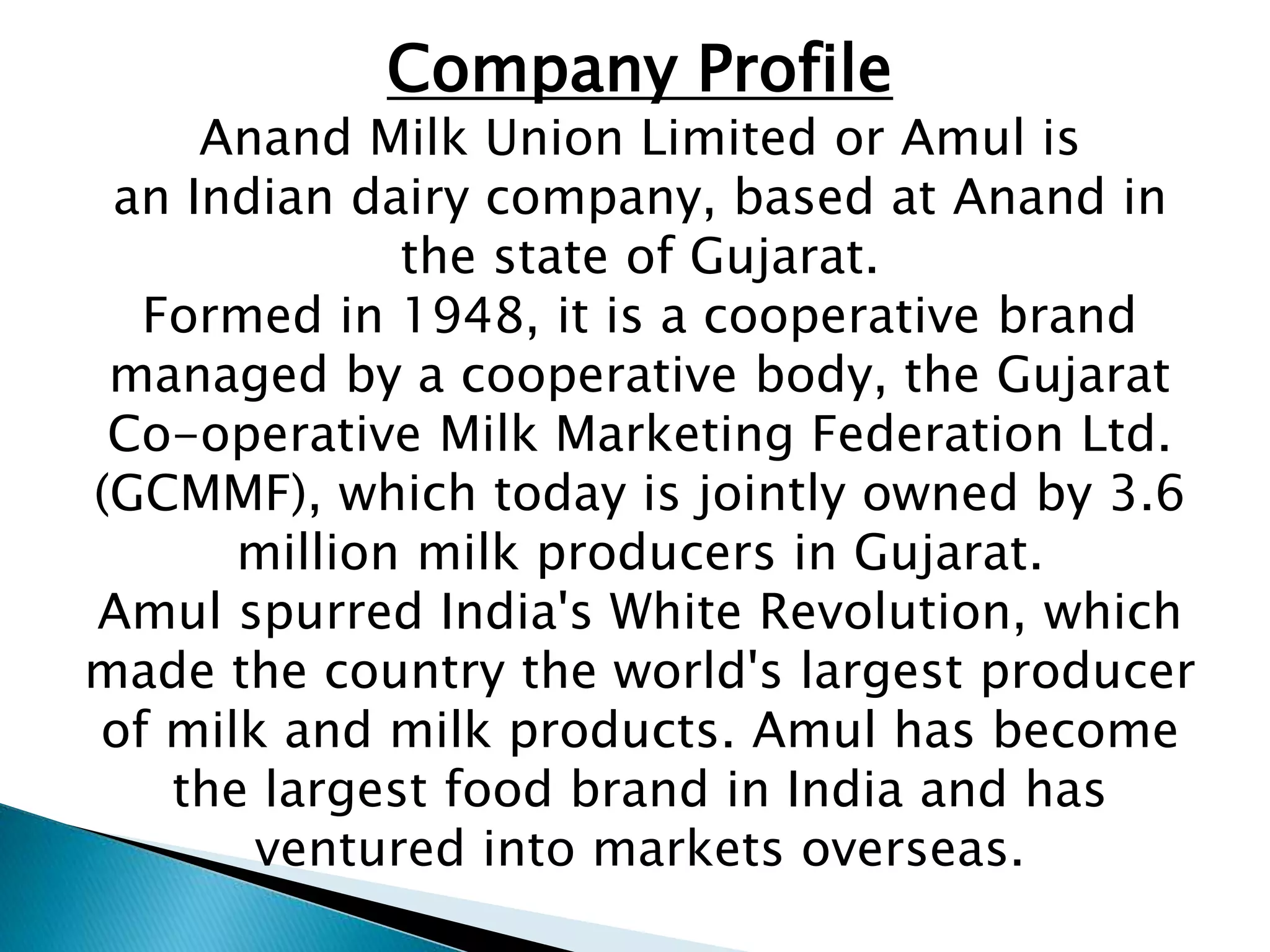 Anand milk union limited | PPTX