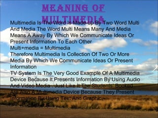 Multimedia | PPT