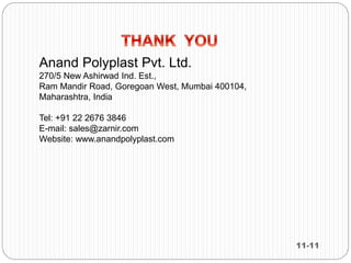 Anand polyplast private limited | PPTX