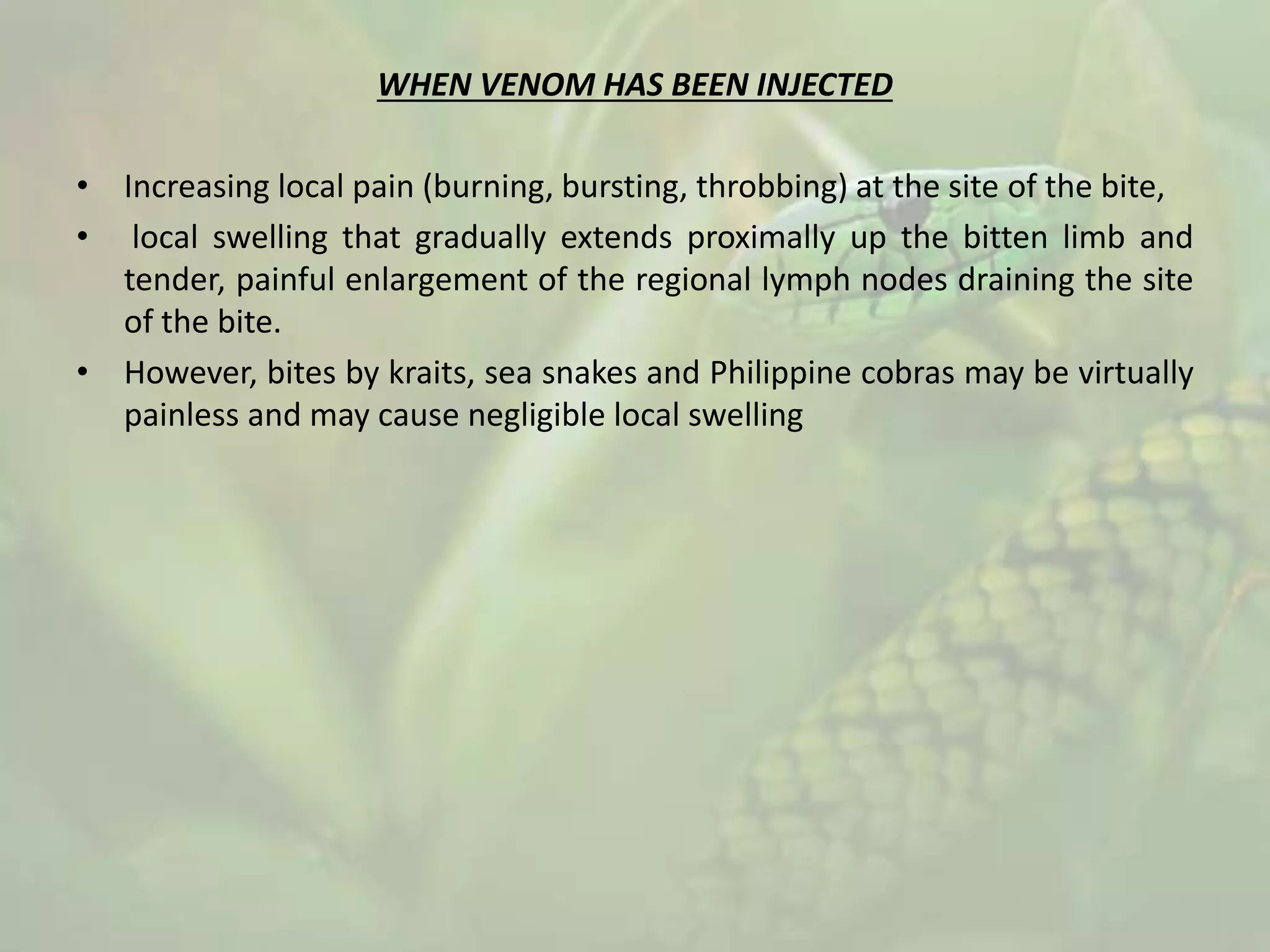 SNAKE AND SCORPION ENVENOMATION | PPTX