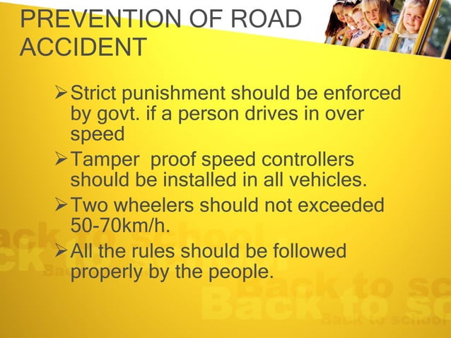 ROAD ACCIDENT | PPT | Injuries | Diseases and Conditions