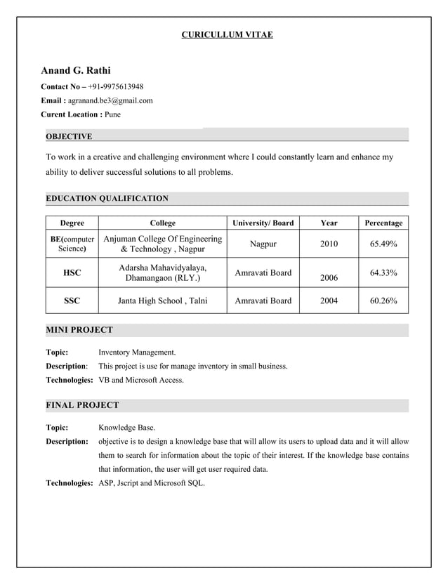 Anand Resume | PDF