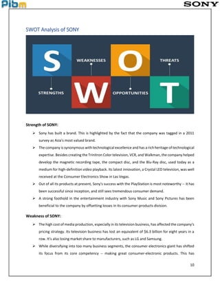 Sony Project Report | Sony Mobiles | PDF