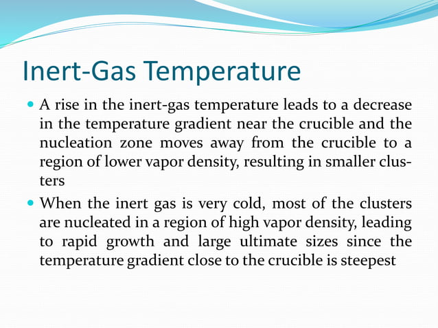 INERT GAS CONDENSATION.pptx | Chemistry | Science