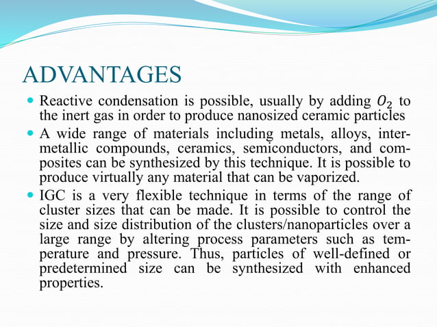 INERT GAS CONDENSATION.pptx | Chemistry | Science