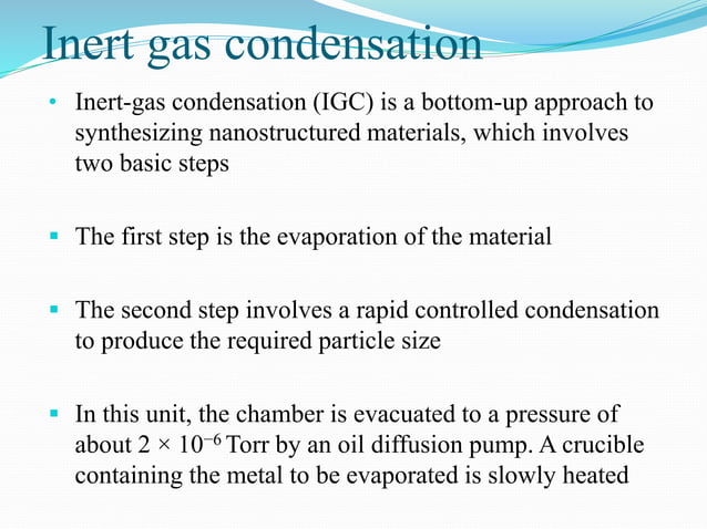 INERT GAS CONDENSATION.pptx | Chemistry | Science