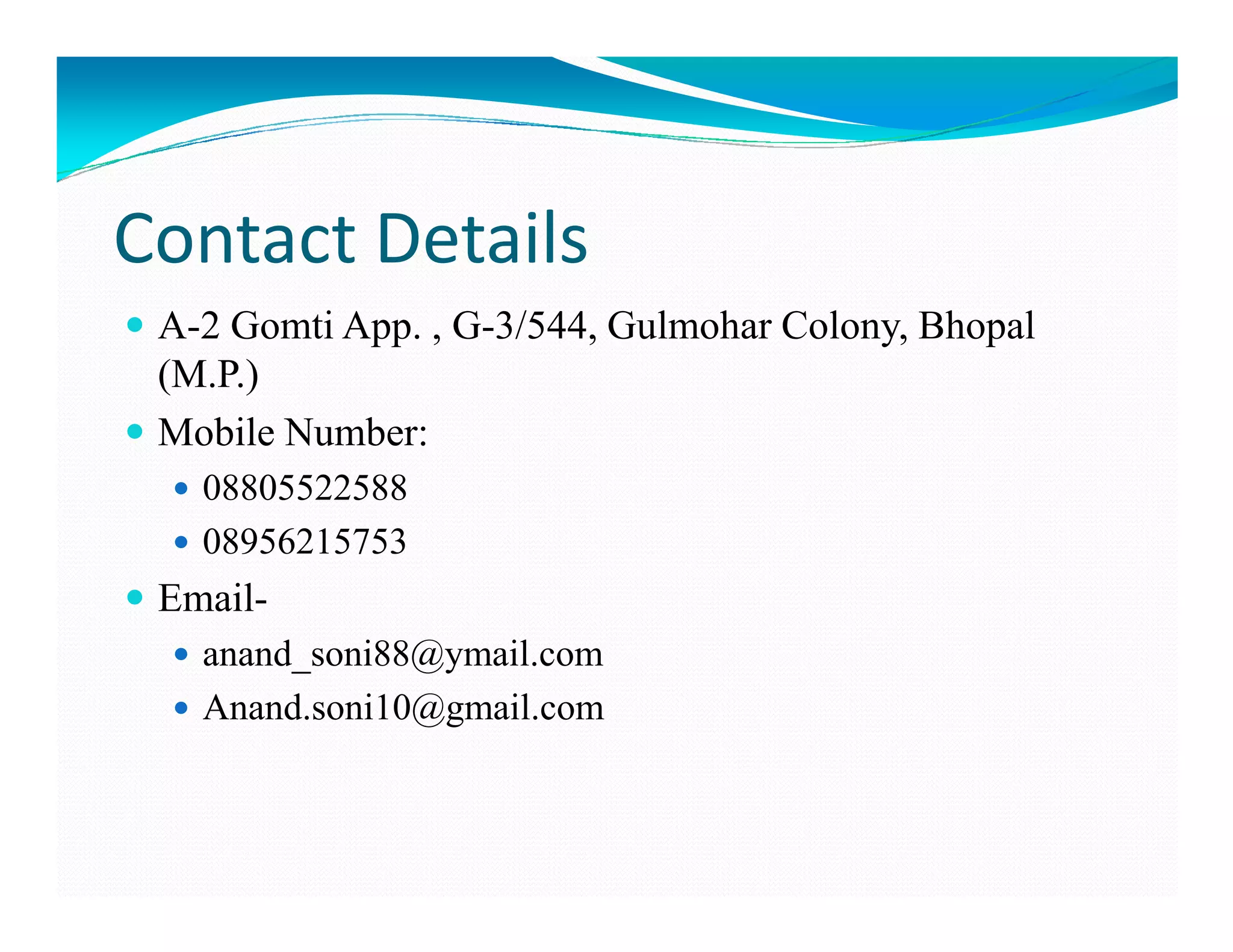 Anand soni -__e-resume | PDF