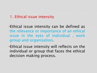 Ethical decision making process | PPTX