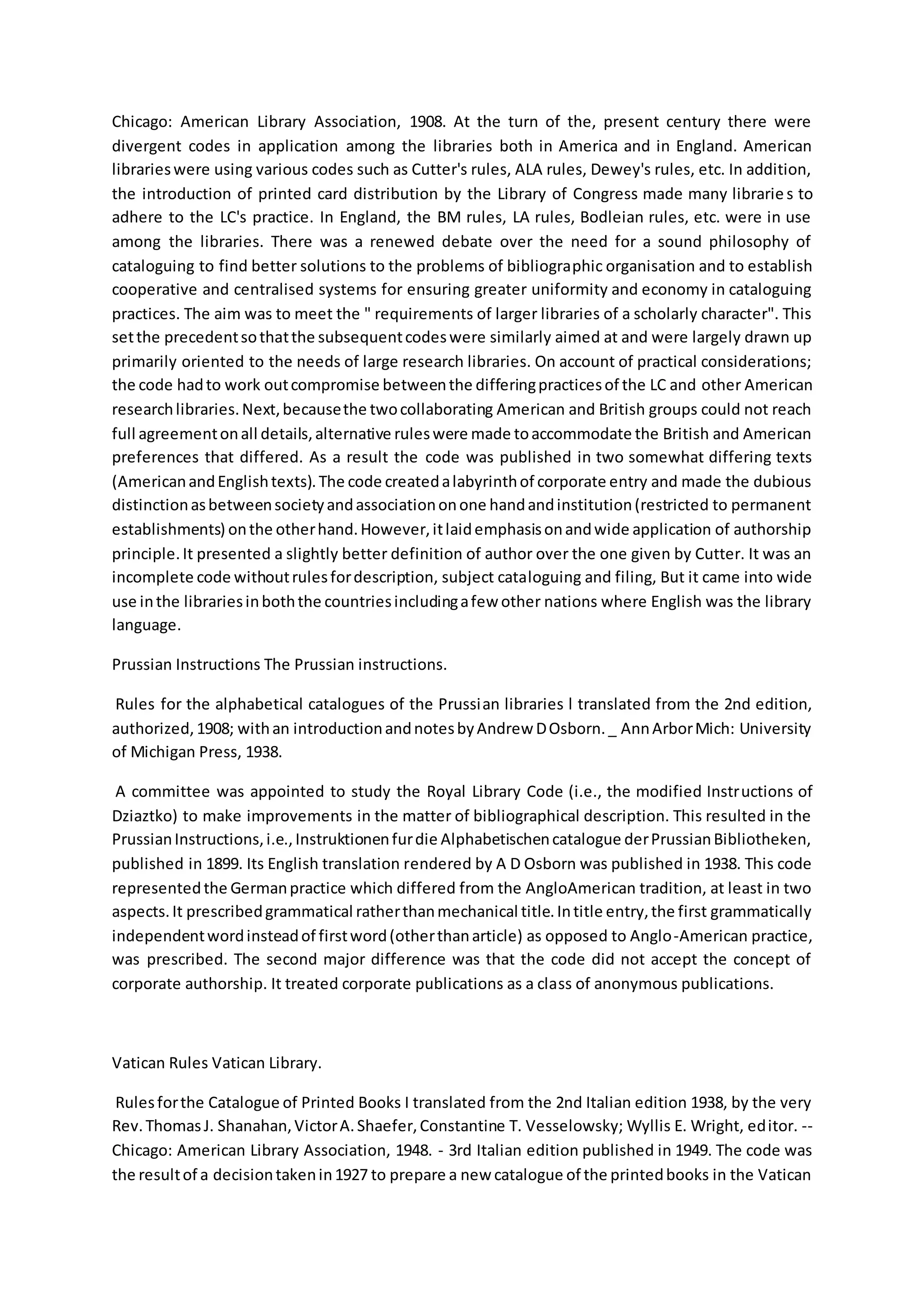 History of cataloguing code | DOCX