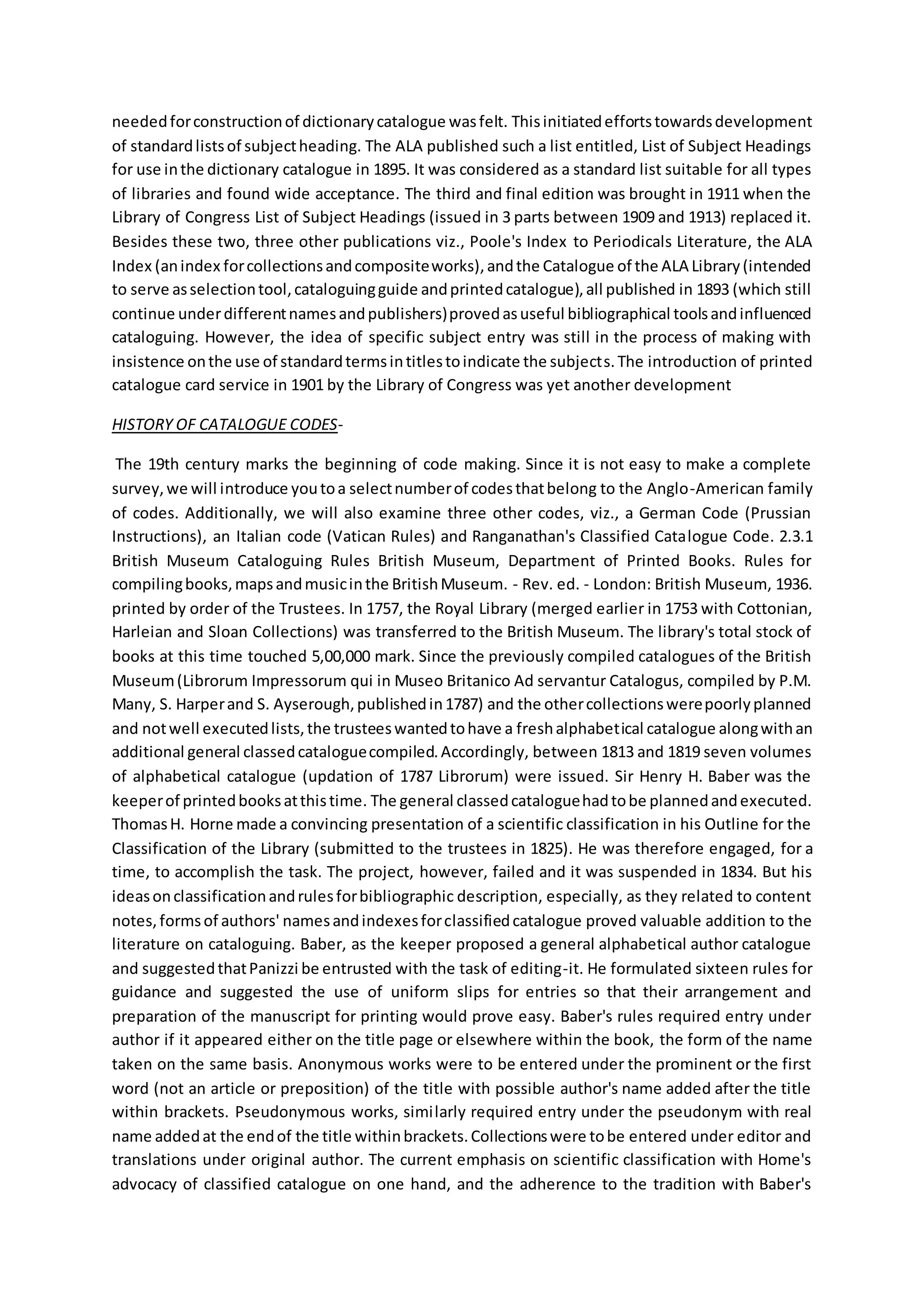 History of cataloguing code | DOCX