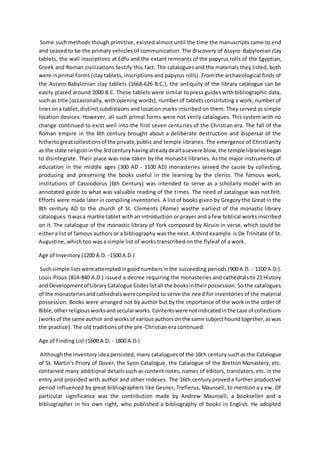 History of cataloguing code | DOCX