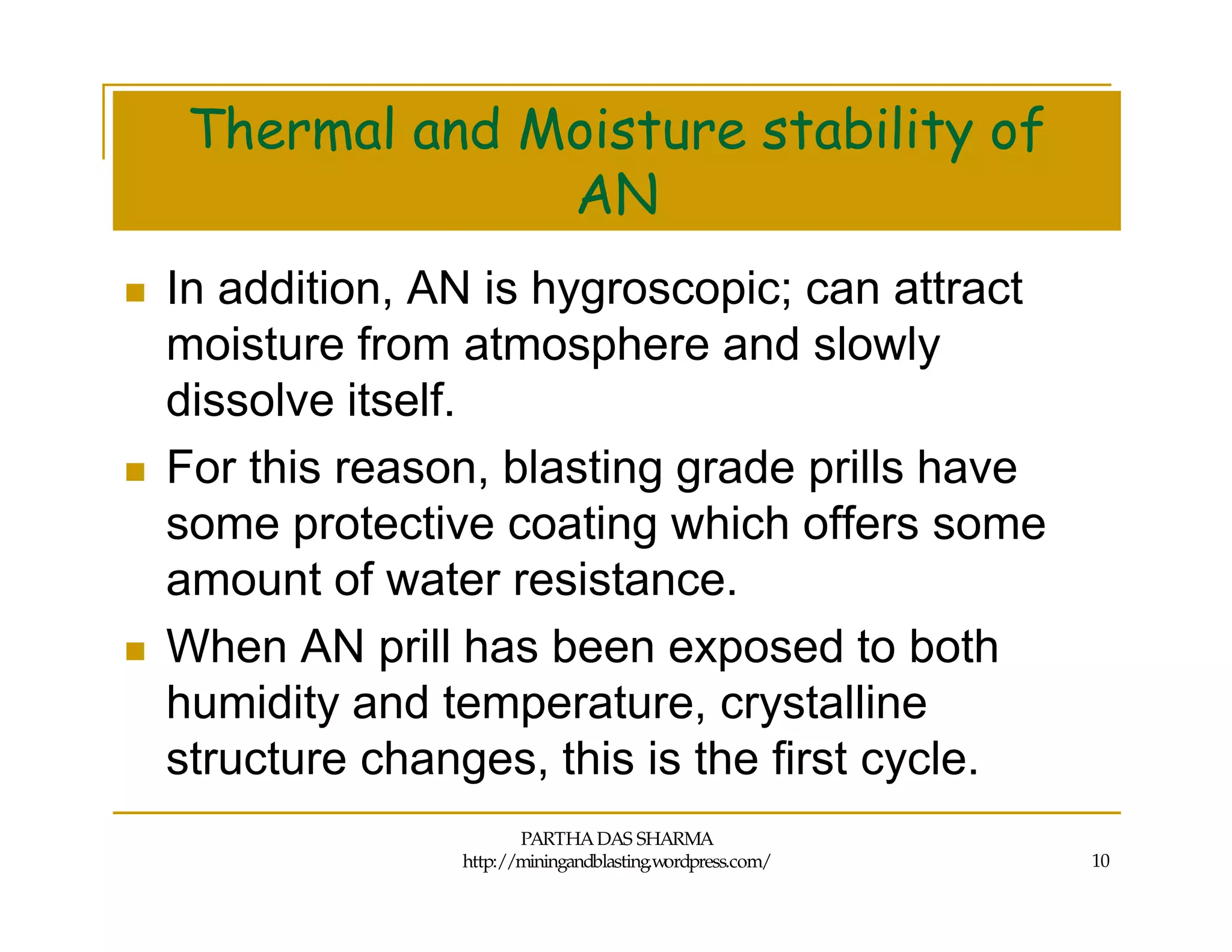 ANFO, Emulsion and Heavy ANFO blends - Useful explosive and blasting ...