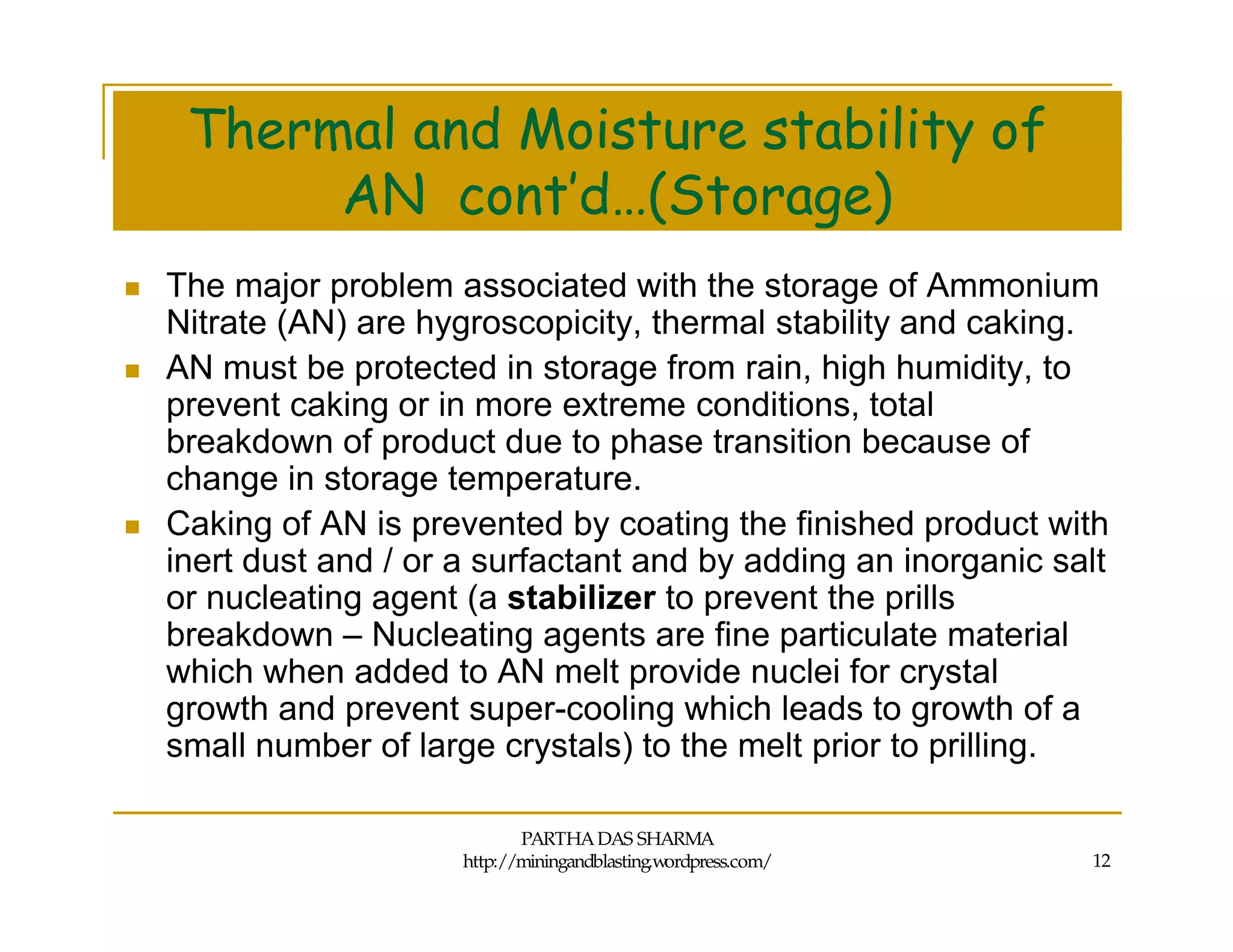 ANFO, Emulsion and Heavy ANFO blends - Useful explosive and blasting ...