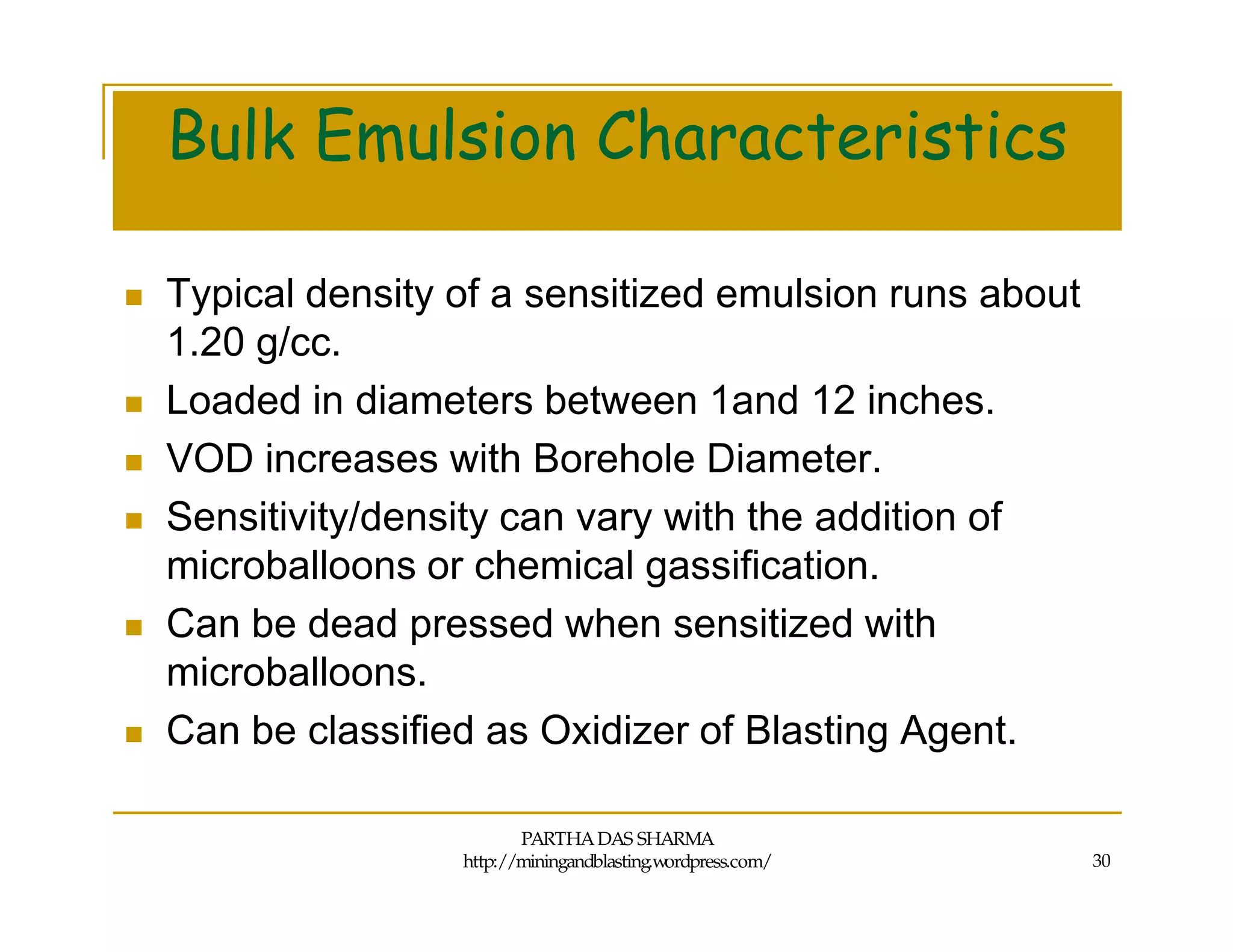 ANFO, Emulsion and Heavy ANFO blends - Useful explosive and blasting agent for modern day ...