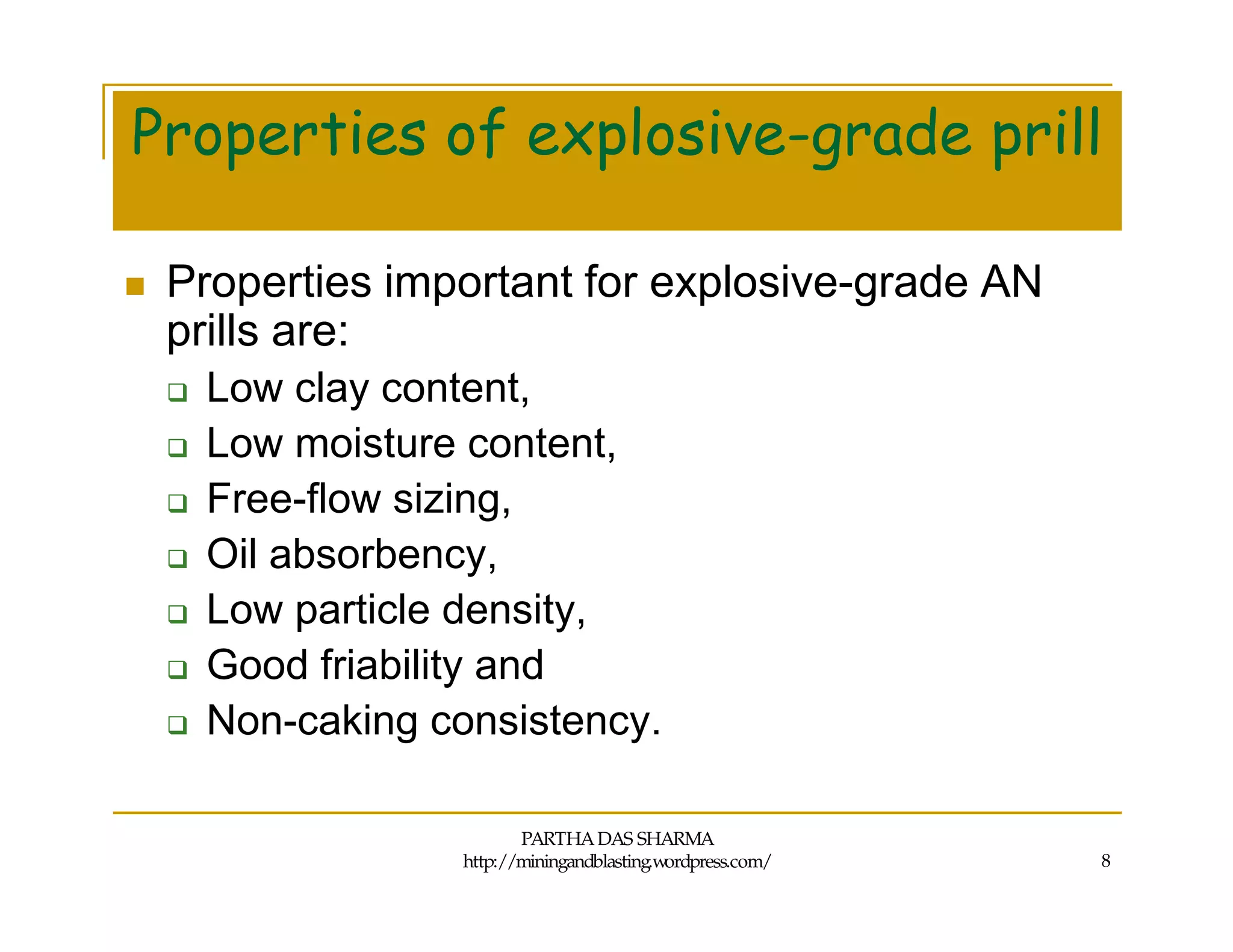 ANFO, Emulsion and Heavy ANFO blends - Useful explosive and blasting ...