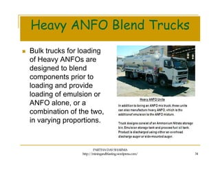 ANFO, Emulsion and Heavy ANFO blends - Useful explosive and blasting ...
