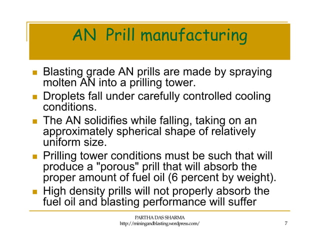 ANFO, Emulsion and Heavy ANFO blends - Useful explosive and blasting ...