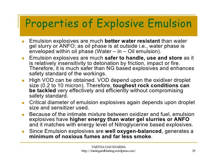 Blasting Emulsion at Darcy Ryan blog