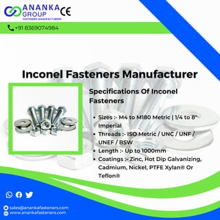 SS Fasteners | Eye Bolt | Nuts | Screw | Fasteners Manufacturer in ...