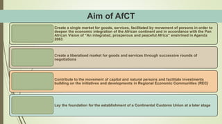 Imperatives of African Continental Free Trade Area (Afcfta) Agreement ...