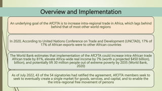 Imperatives of African Continental Free Trade Area (Afcfta) Agreement ...