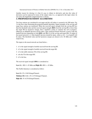 An ann based call handoff management scheme for mobile cellular network | PDF