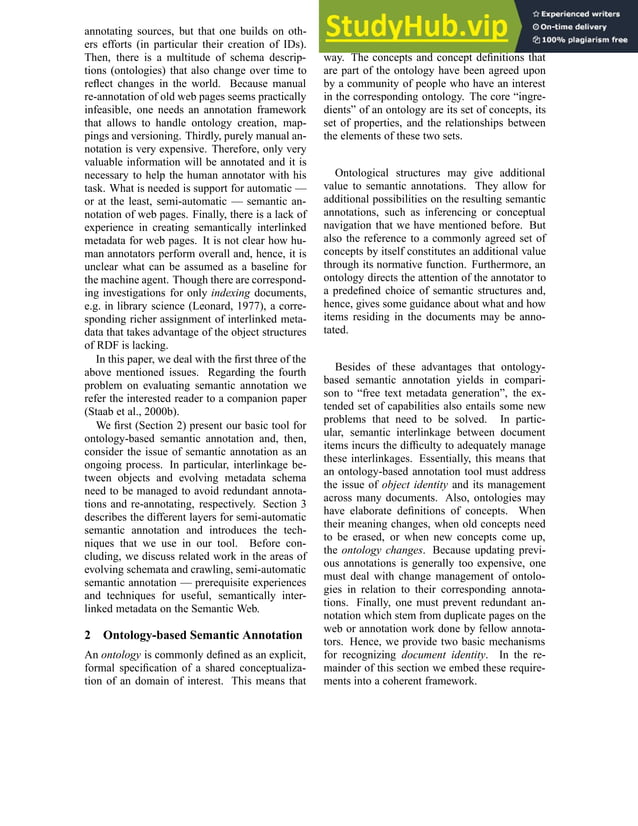An Annotation Framework For The Semantic Web Pdf