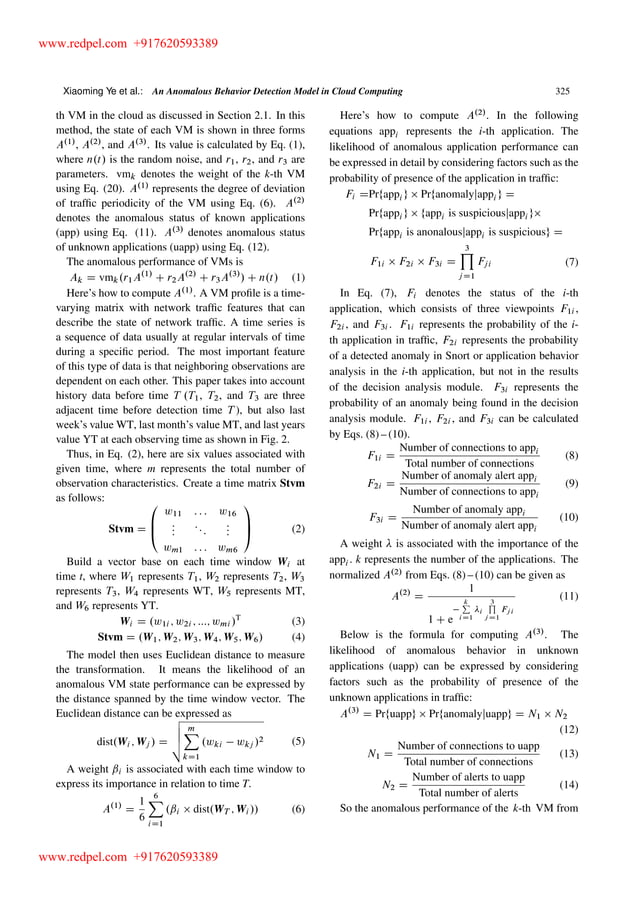 An Anomalous Behavior Detection Model In Cloud Computing Pdf