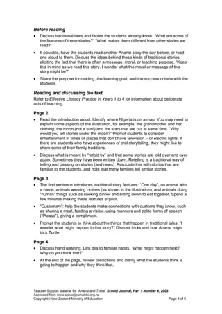 Anansi and turtle | DOC