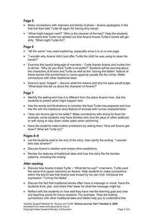 Anansi and turtle | DOC