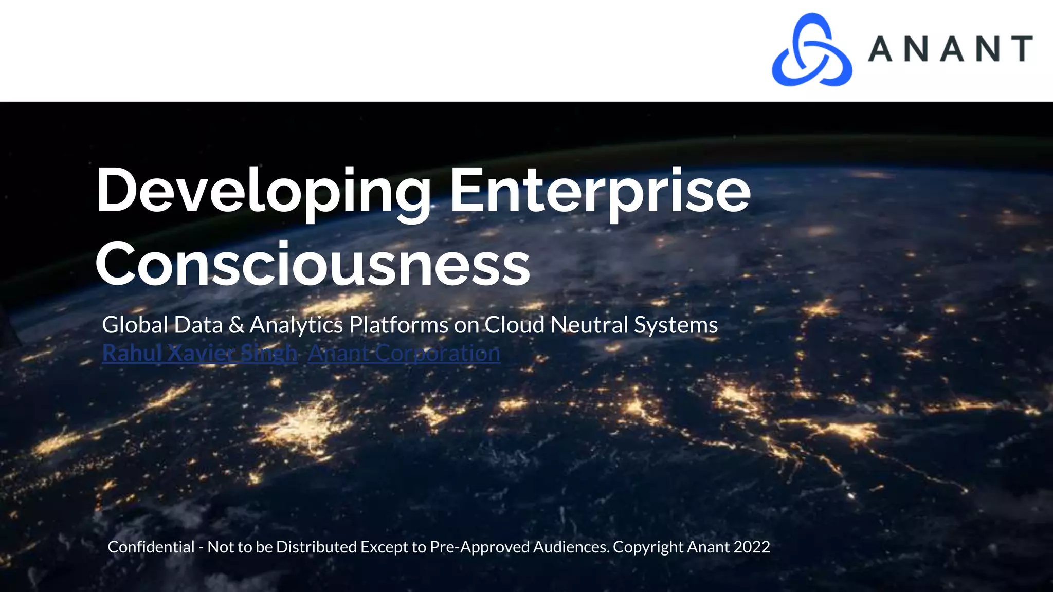 Data Engineer's Lunch #60: Series - Developing Enterprise Consciousness | PPT