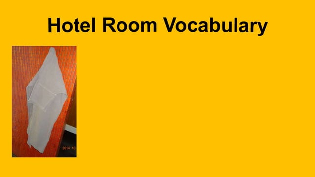 Anantara hotel room vocabulary | PPT