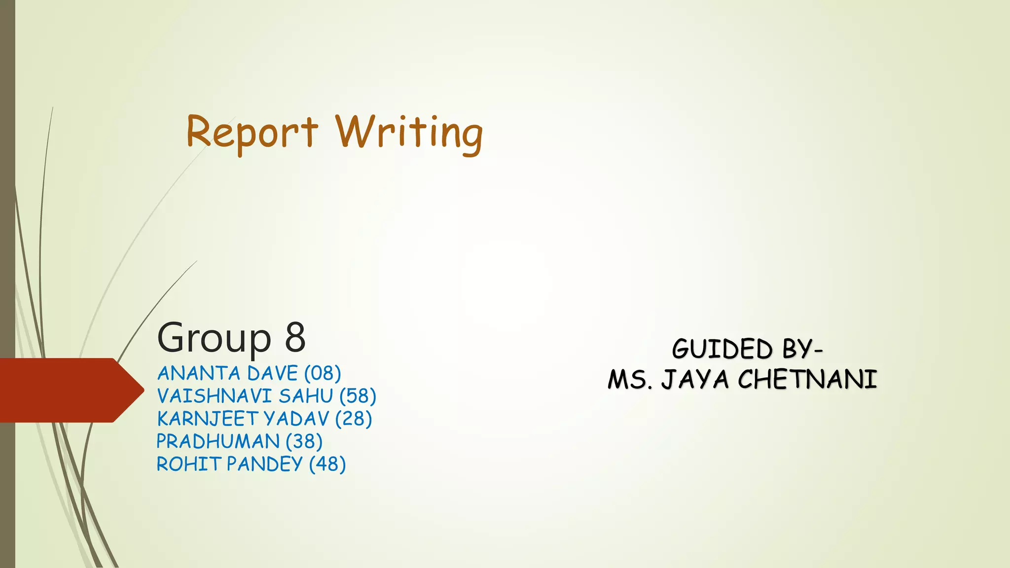 ananta report writing PPT final-1.pptx | Educational Assessment | Education