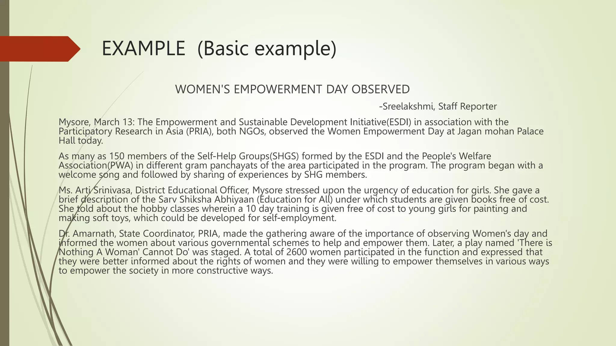 ananta report writing PPT final-1.pptx | Educational Assessment | Education