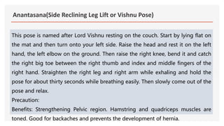 Anantasana(Side Reclining Leg Lift or Vishnu.pptx