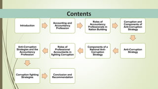 The Accountancy Profession and National Anti-Corruption Strategy Prof ...
