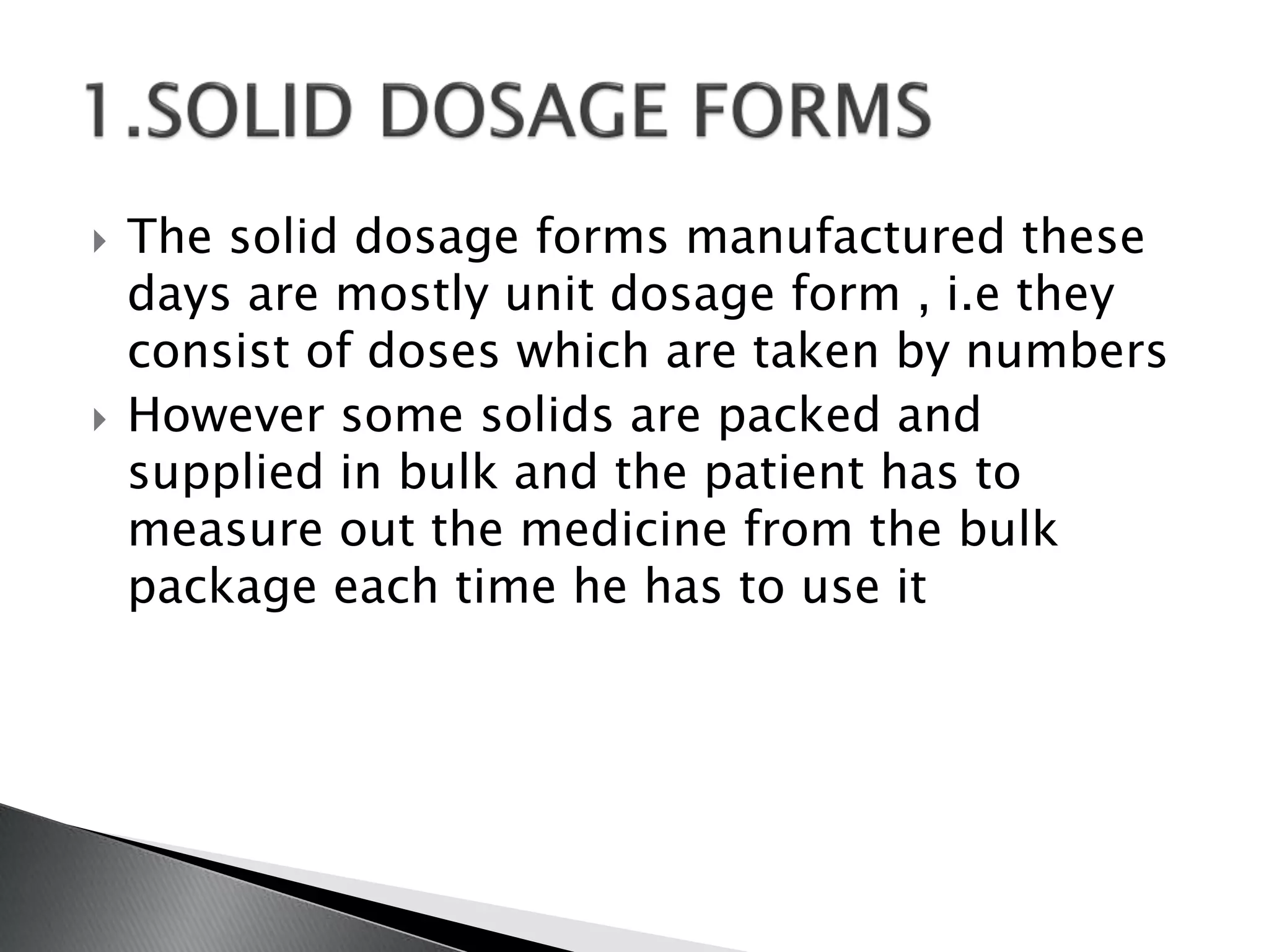 DOSAGE FORMS AND ADDITIVES | PPTX